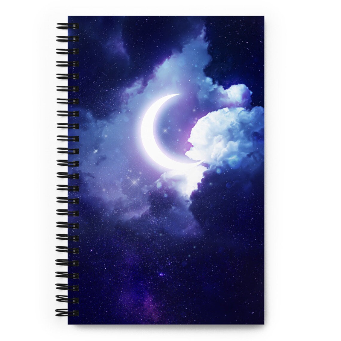 Crescent Moon Stormy Celestial Stationary Notebook - Etsy