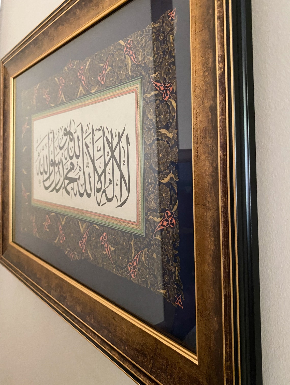 CALLIGRAPHY WALL ART - Islamic Calligraphy - Muslim Room Décor ...