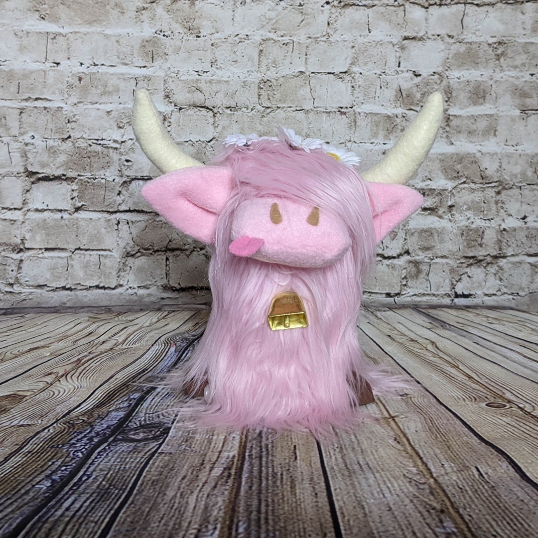 Pink Highland Cow Gnome Cow Gnome Farm Gnome Tiered Tray Spring Cow ...