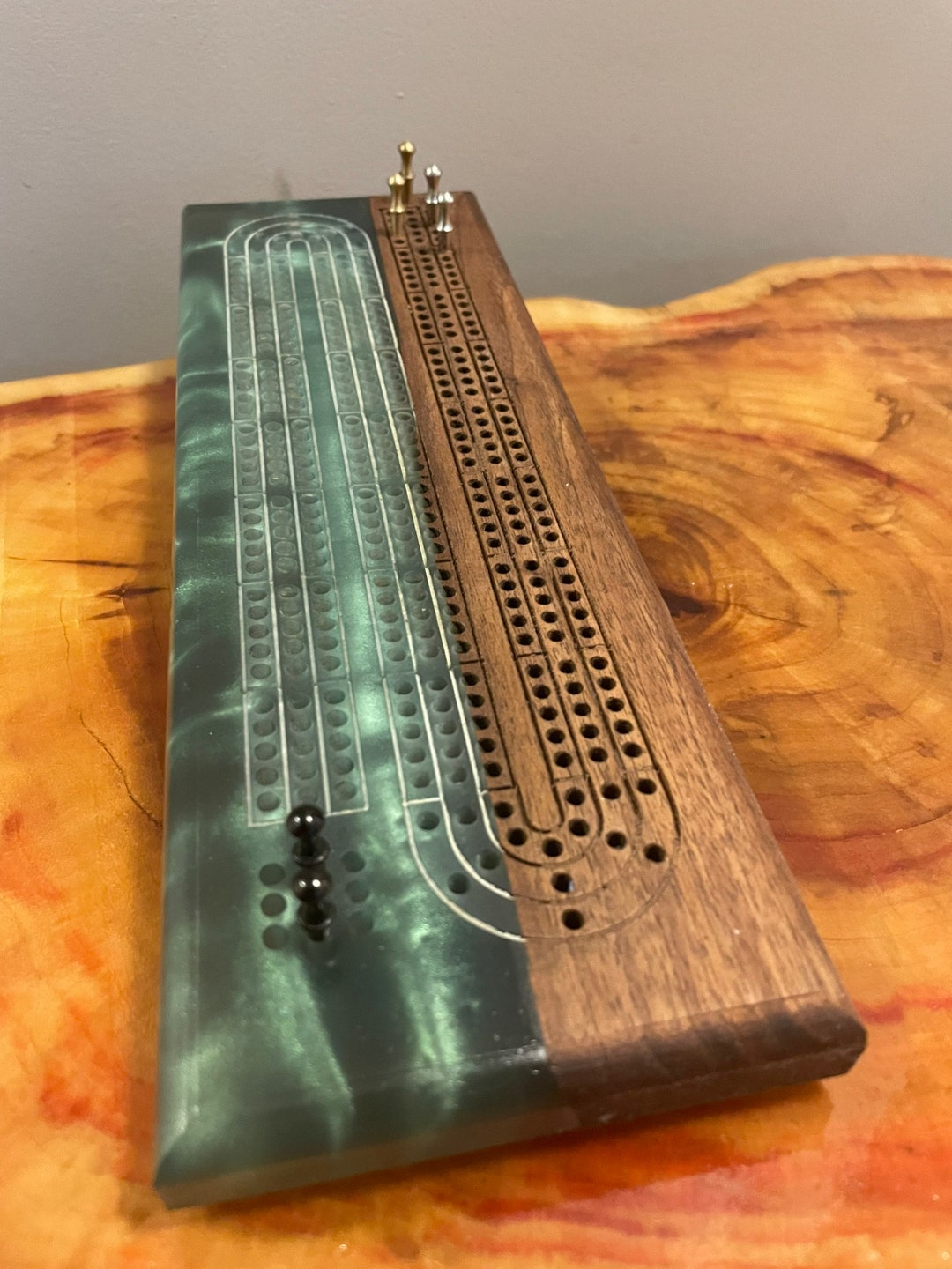 Made to Order Live Edge Cribbage Boards - Etsy Canada