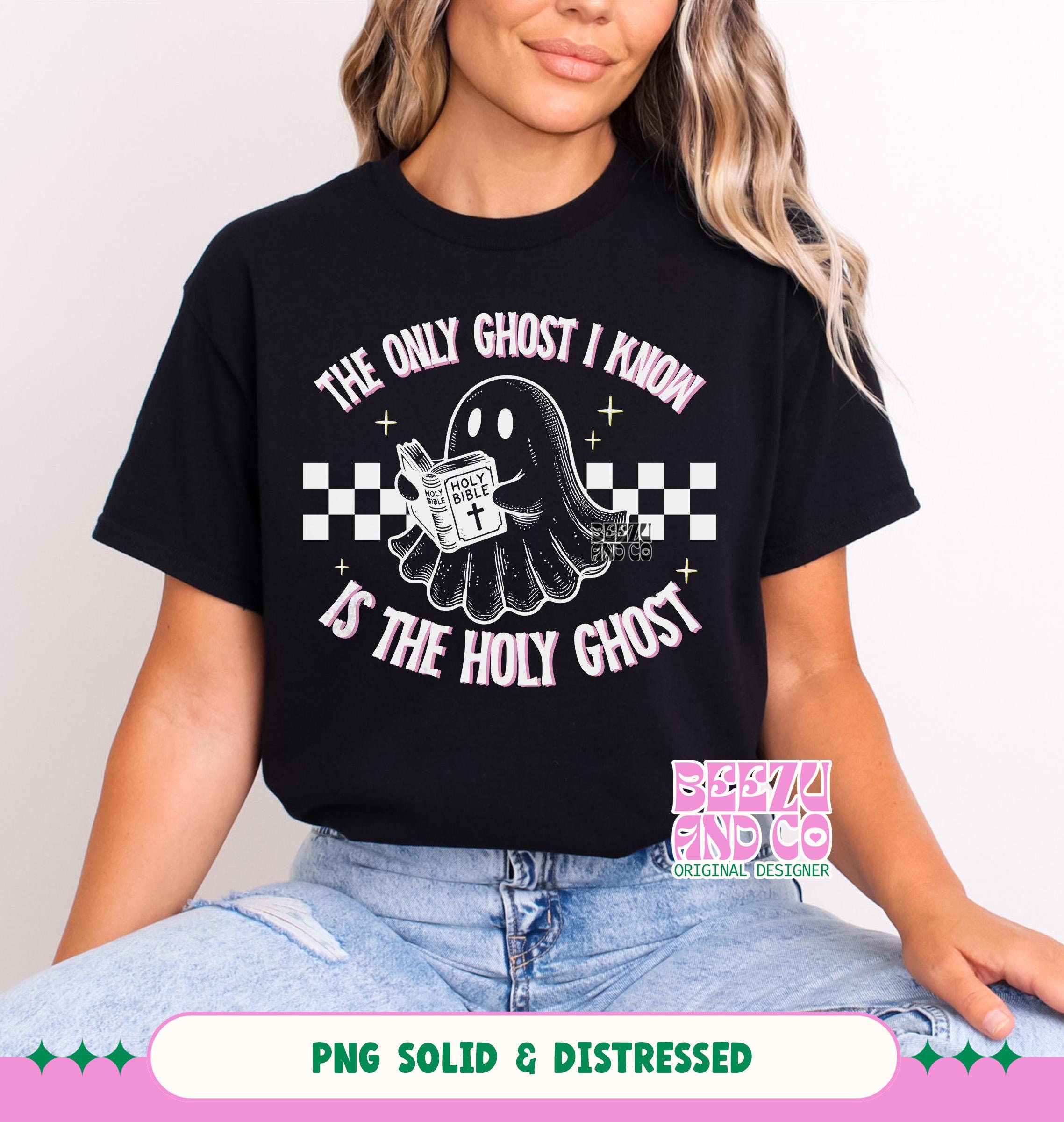 The Only Ghost Png, I Know is the Holy Ghost Png, Retro Halloween Png ...