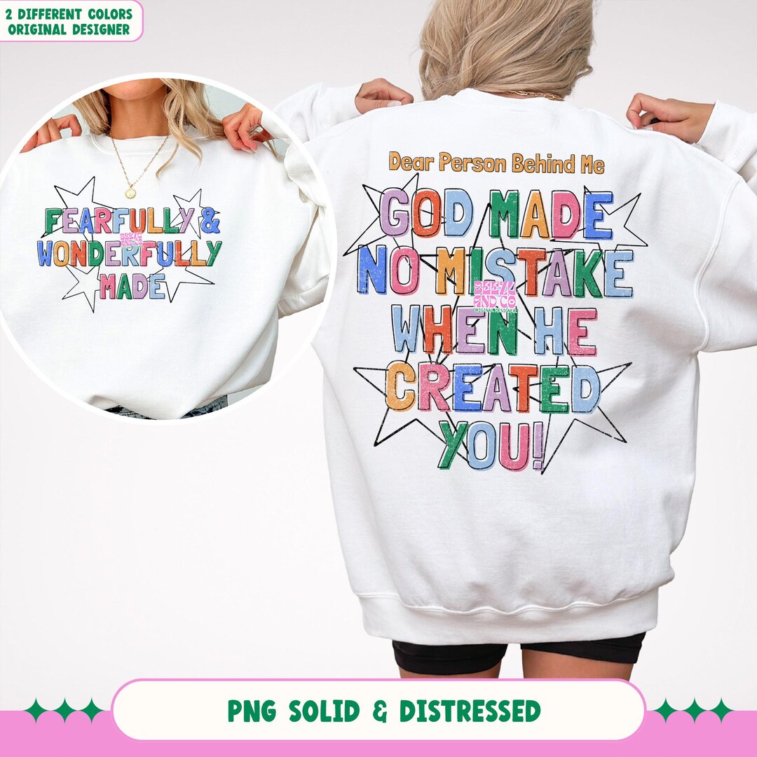 God Made No Mistake When He Created You Png, Scripture Christian Png ...