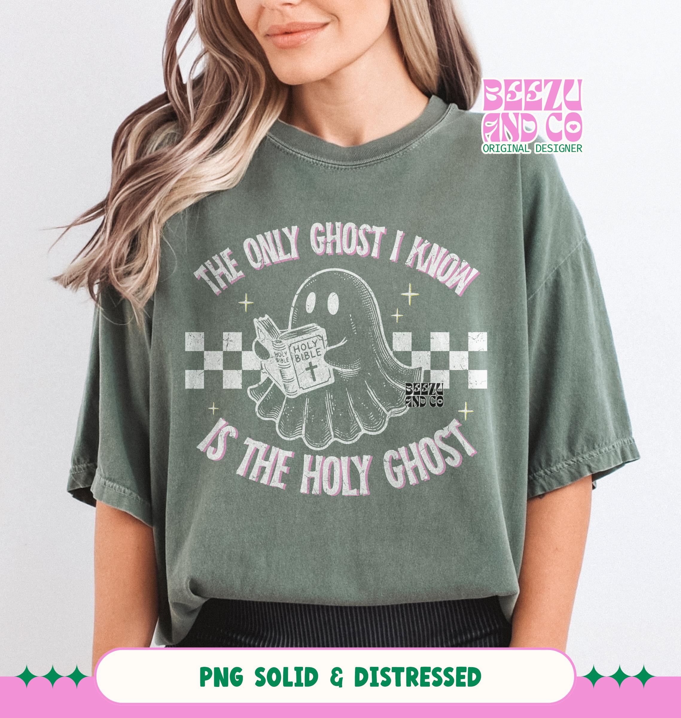 The Only Ghost Png, I Know is the Holy Ghost Png, Retro Halloween Png ...