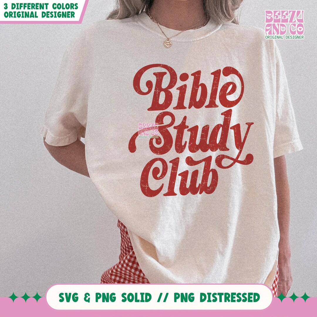 Bible Study Club Svg Png, Christian PNG, Christian SVG, Retro ...