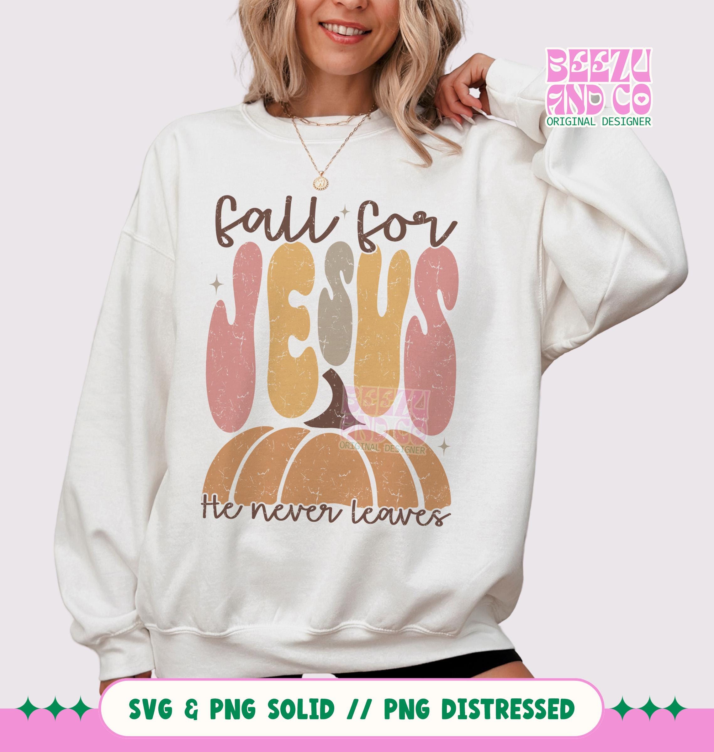 Fall for Jesus Svg Png, Retro Fall Svg Png, Retro Christian Svg Png ...