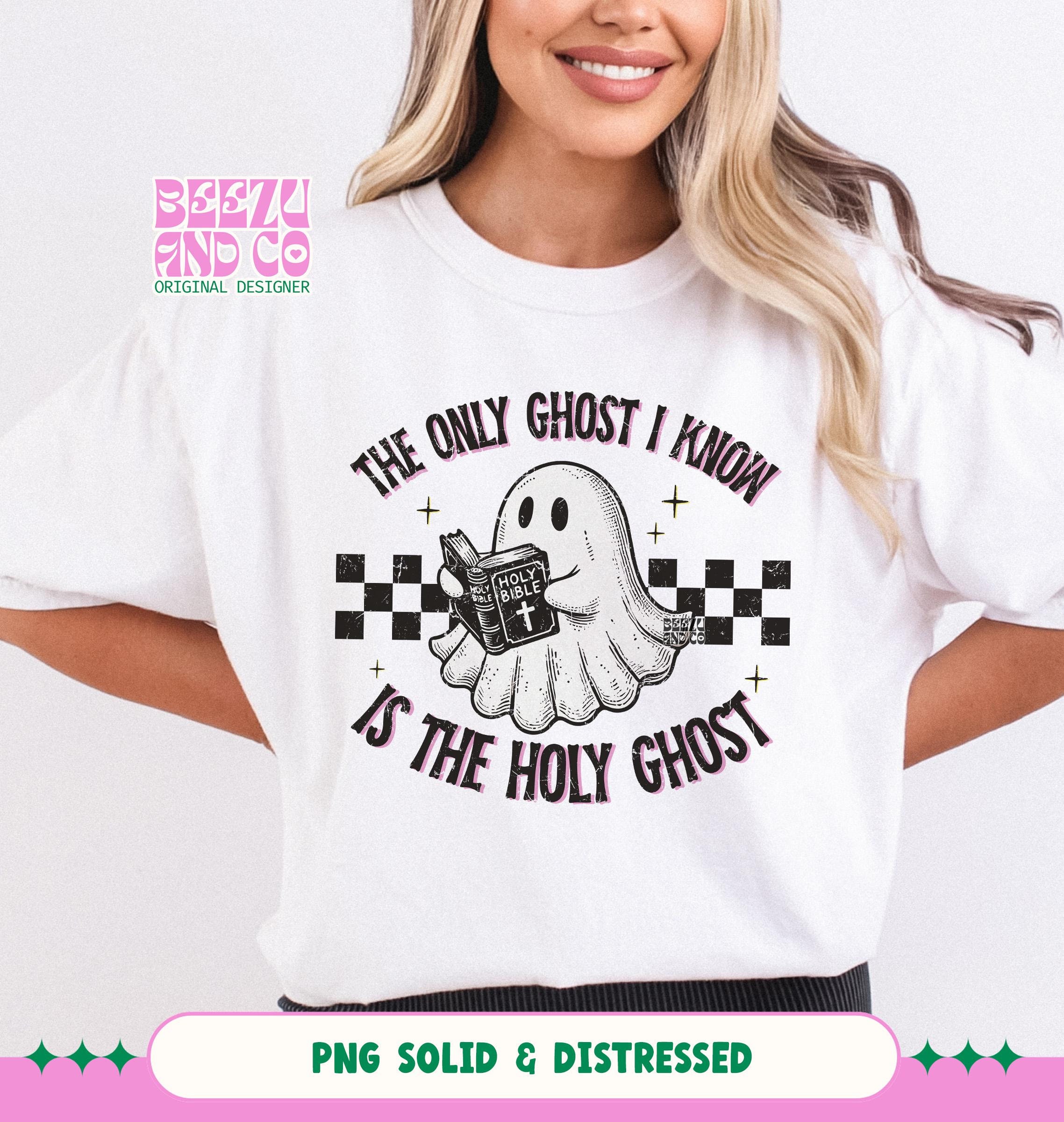 Retro Christian Halloween Ghost PNG, Holy Ghost Design, Digital ...
