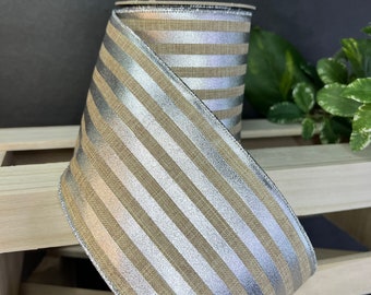 Silver Metallic Lace Ribbon 5/8 Wide BY THE YARD Silver - Etsy