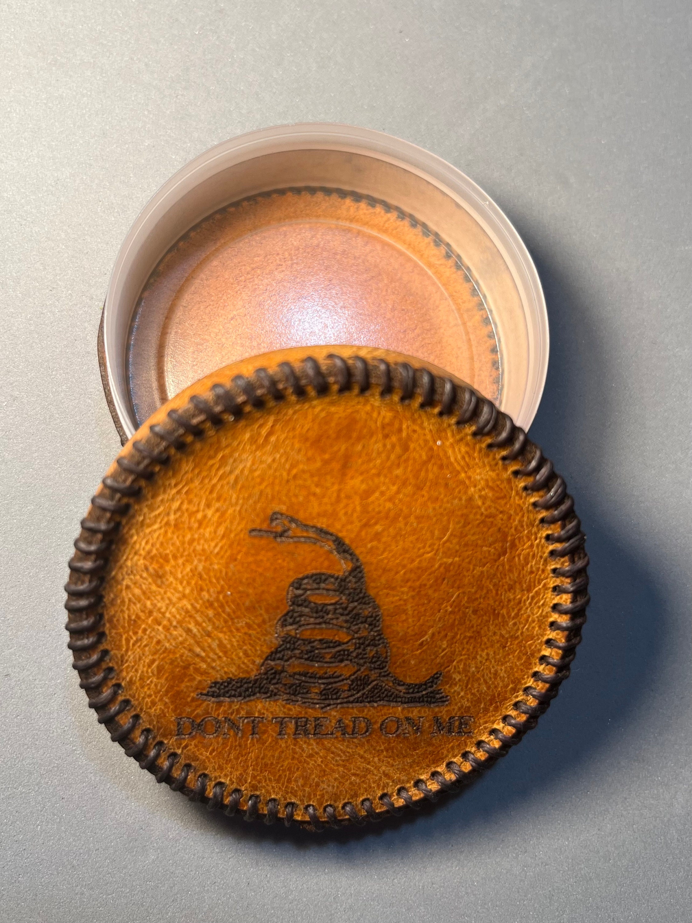 Don't Tread on Me, Navy, Armed Forces, Military, Leather, Chew Can, Dip ...