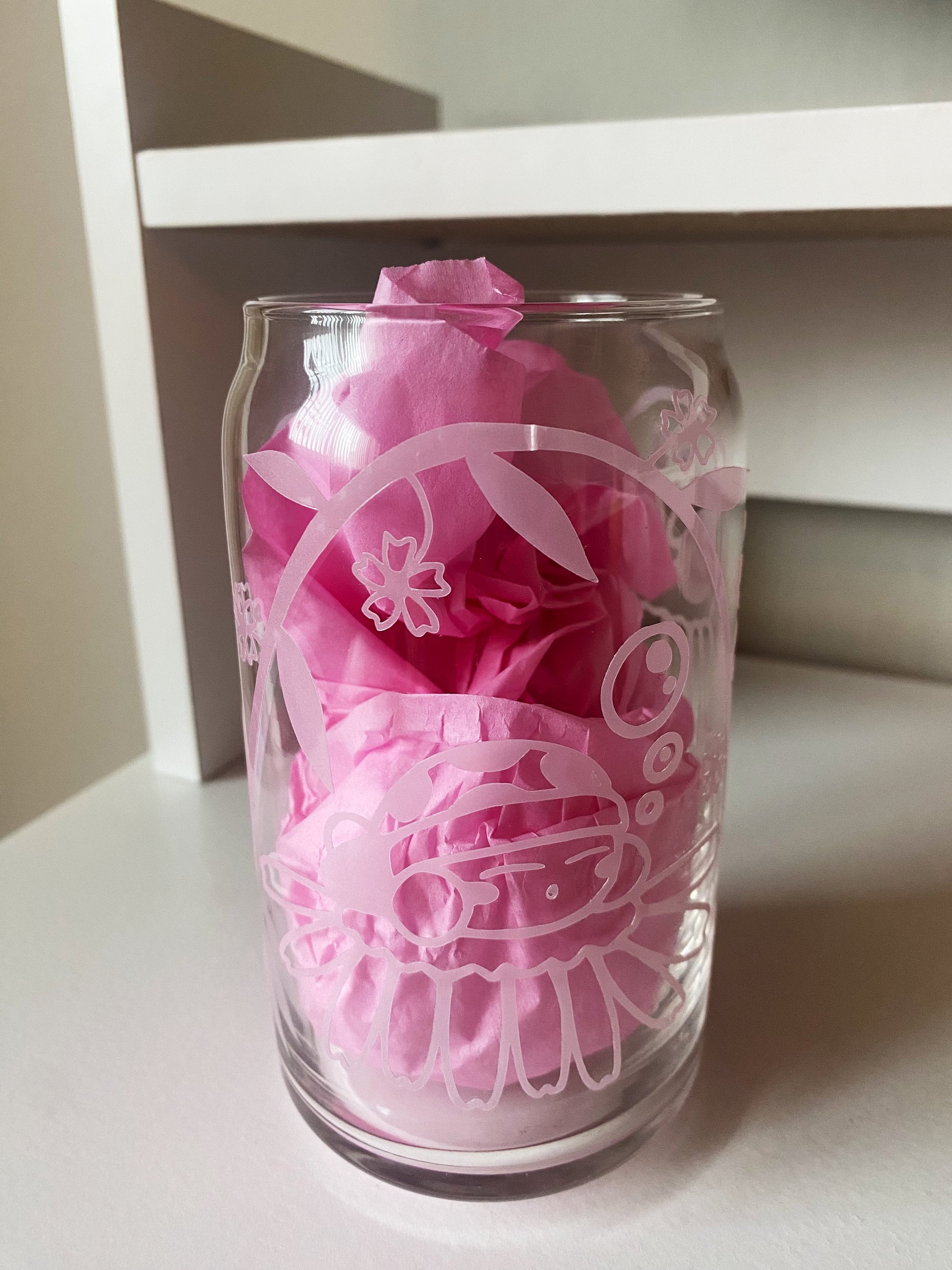 Kirby Cup Kirby Iced Coffee Glass Color Changing - Etsy