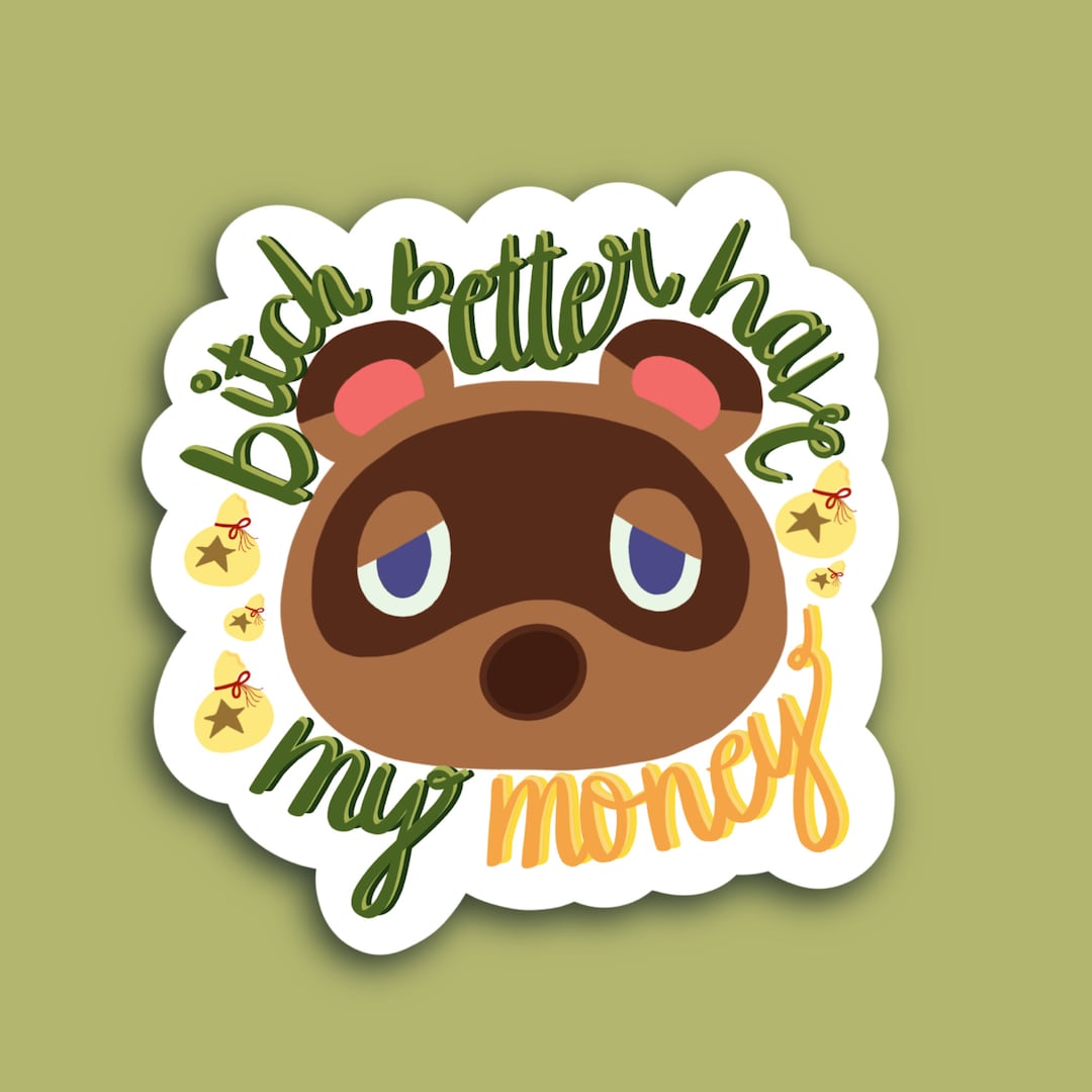 Tom Nook Animal Crossing Vinyl Sticker ACNH - Etsy