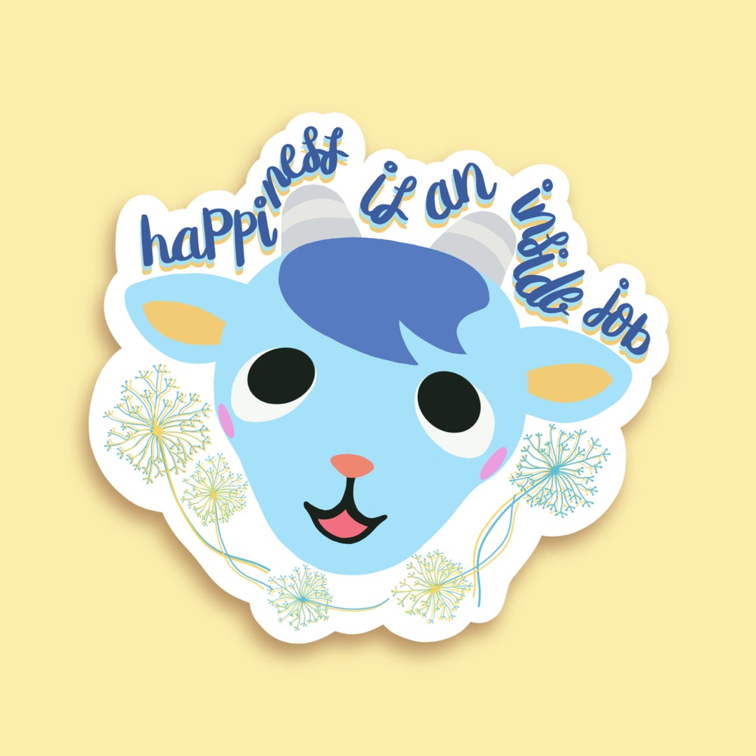 Sherb Animal Crossing Vinyl Sticker | ACNH - Etsy