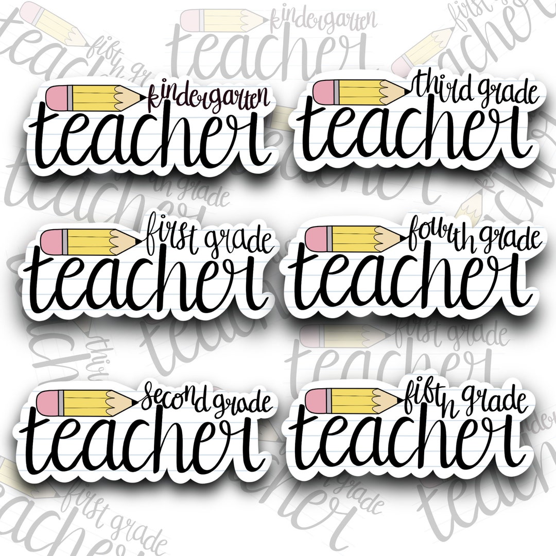 School Teacher Vinyl Sticker, Laptop and Water Bottle Decal - Etsy