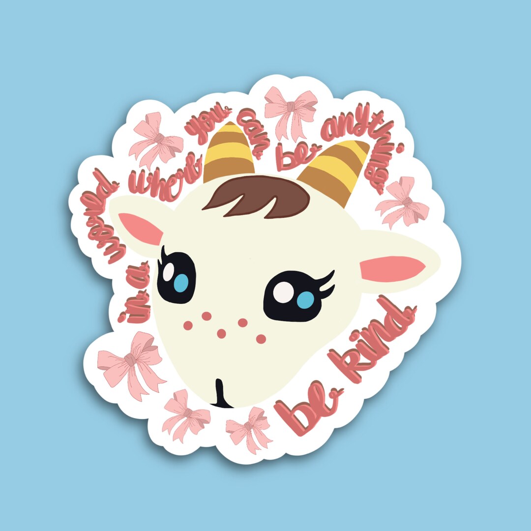 Chevre Animal Crossing Vinyl Sticker | ACNH - Etsy