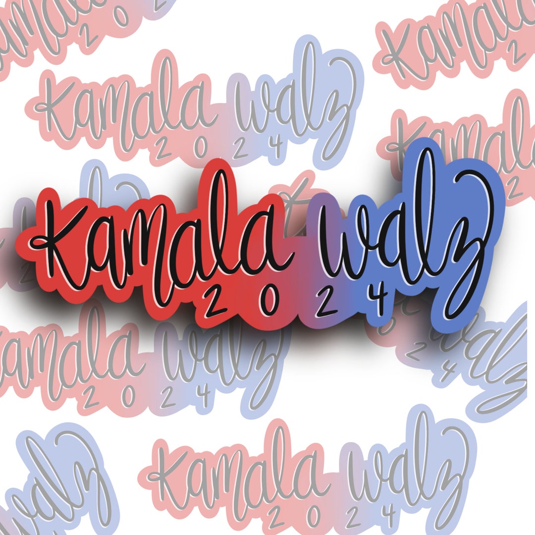 Kamala Harris Walz 2024 Vinyl Sticker - Etsy