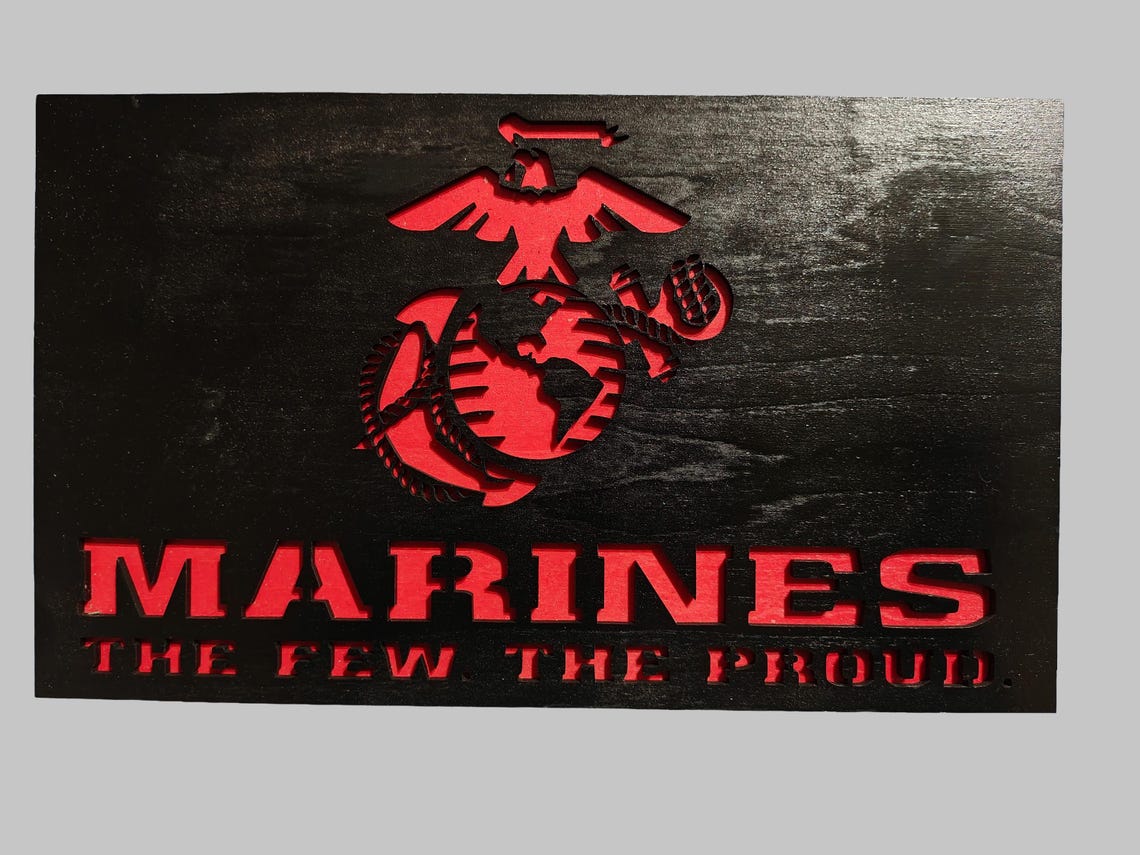 Marines Logo Laser Files in Lightburn and SVG - Etsy