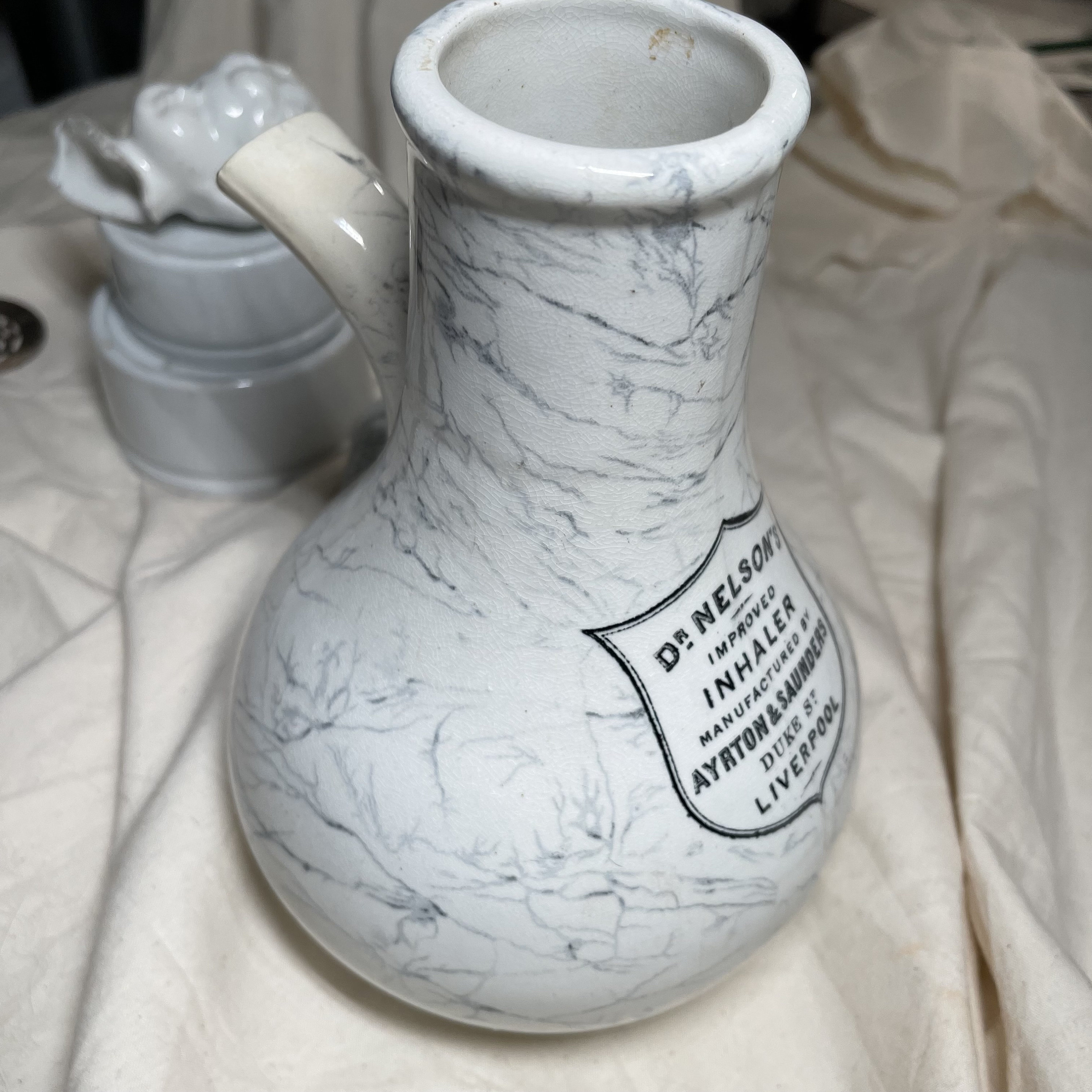 Puff, Puff, Pass Antique English Ironstone Advertising Dr. Nelson's ...