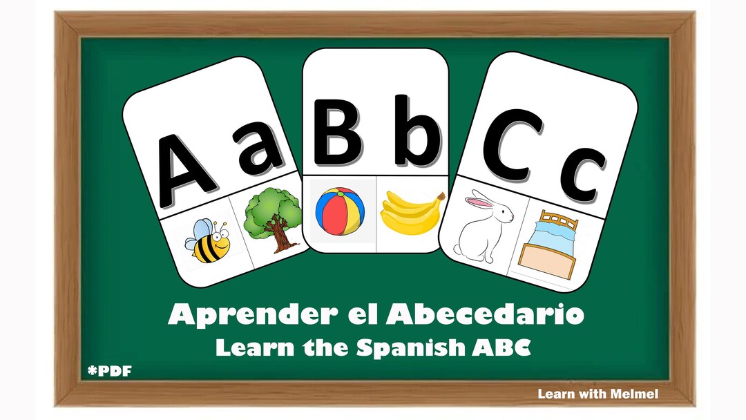 Aprender El Abecedario learn Spanish ABC flashcards homeschooling ...