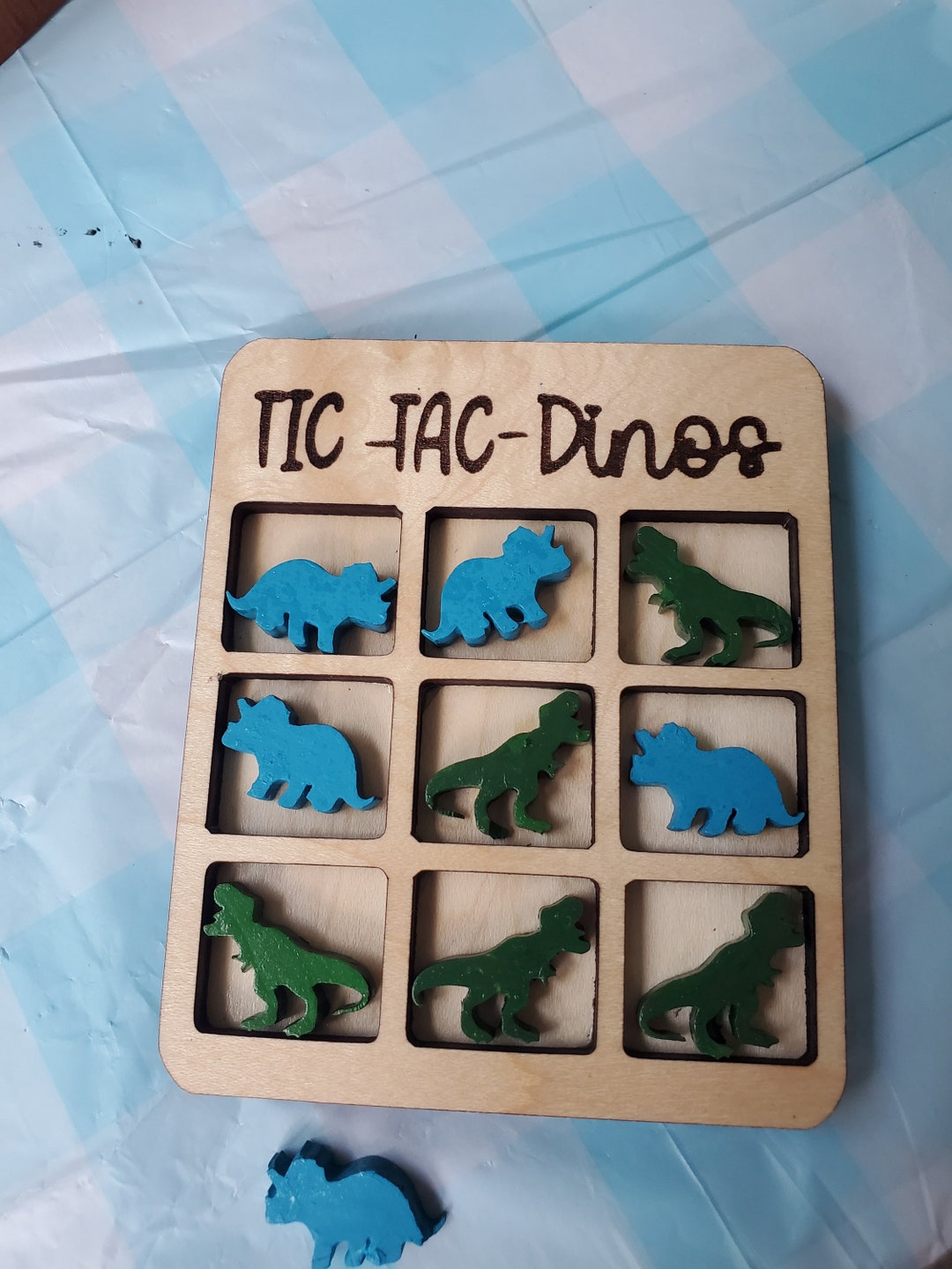 Custom Game Board, Tic Tac Toe Game Kids, Personalized Farm Tic Tac Toe ...