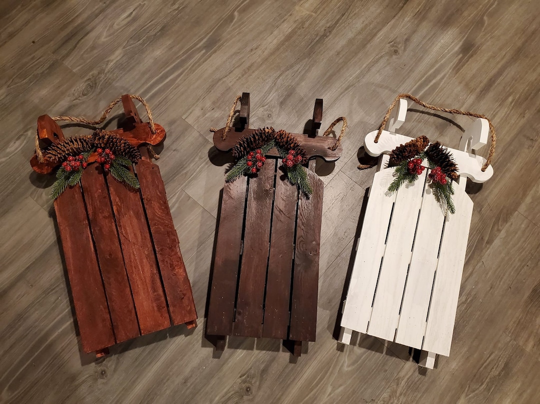 Welcome Front Door| Christmas Decor | Sleds| Sledding | Home Decor ...