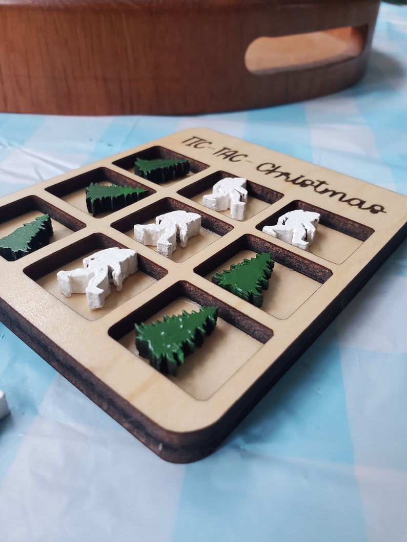 Custom Game Board, Tic Tac Toe Game, Personalized Yeti Tic Tac Toe ...