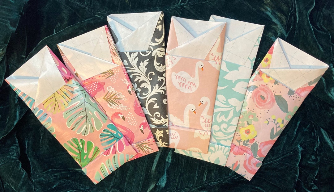 Origami Envelopes for Bookmarks, Handmade - Etsy