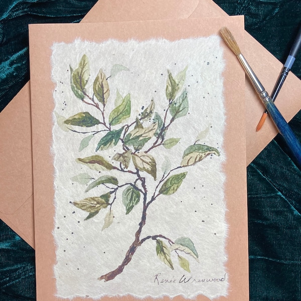 Botanical Print Card - Etsy