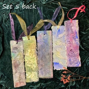 Set of Handmade Bookmarks, Original Watercolor Monoprints, Hand Painted ...
