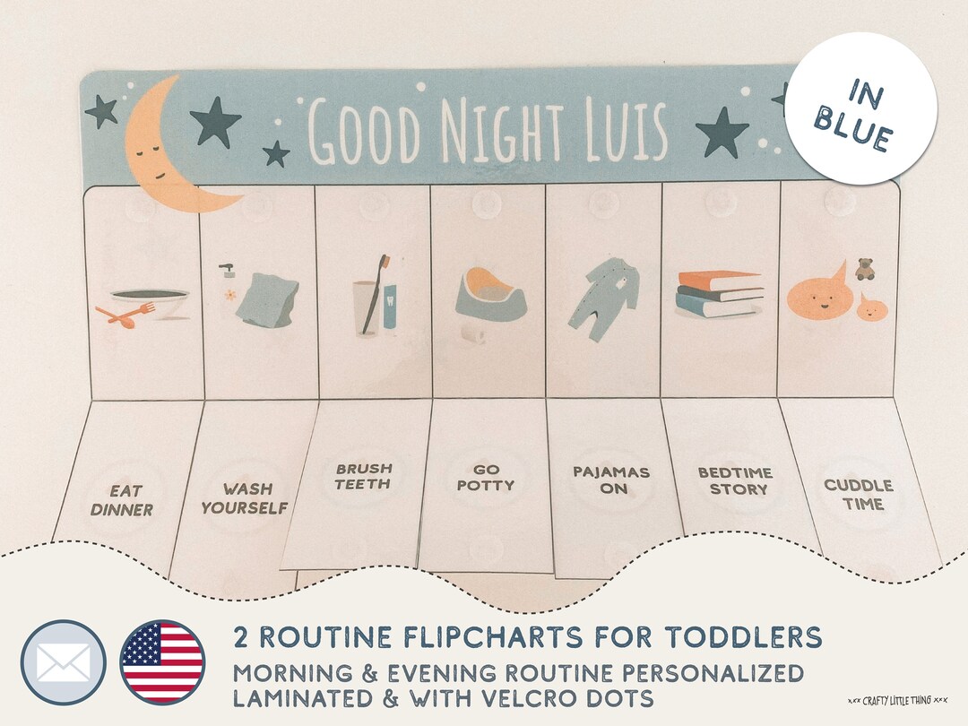 Flip Chart Evening Routine & Morning Routine/plan for - Etsy