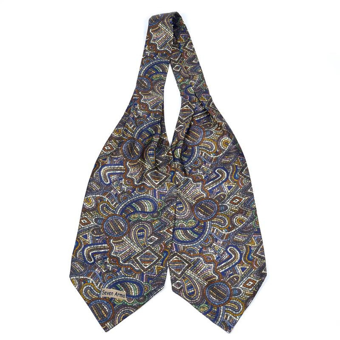 Zeus Claret Red Ascot Men's Scarf - Etsy