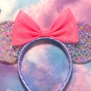 Resin Mouse Ears, Pink Orchid Resin Mouse Ears - Etsy