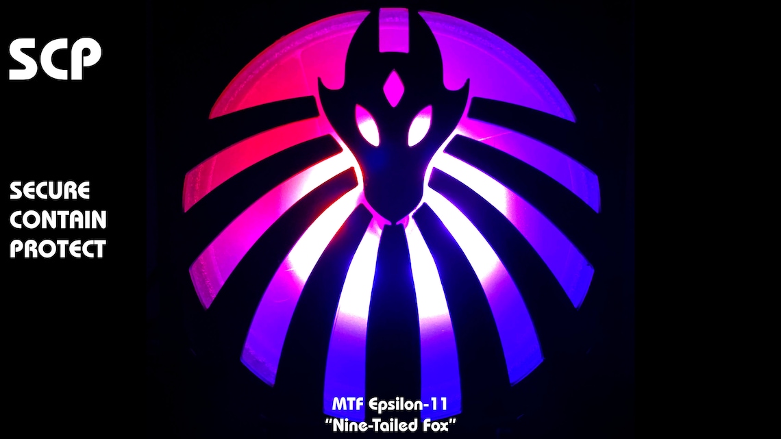 SCP Epsilon-11 nine-tailed Fox Fan Grill/cover 120mm 140mm - Etsy