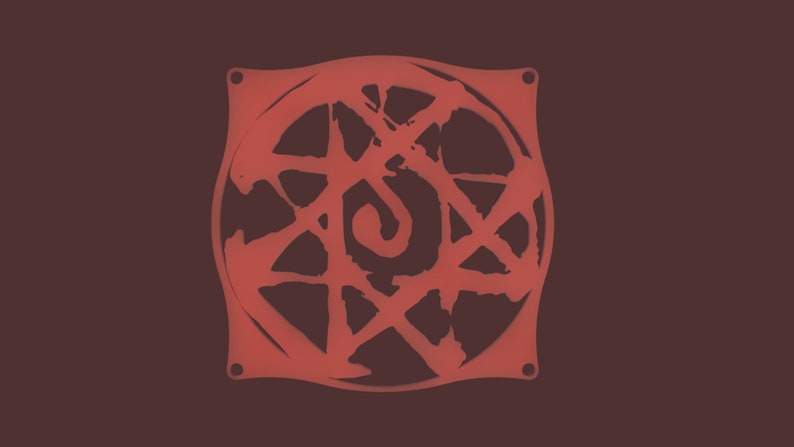 Fullmetal Alchemist Blood Rune Fan Grill/cover (120mm + 140mm) - Etsy