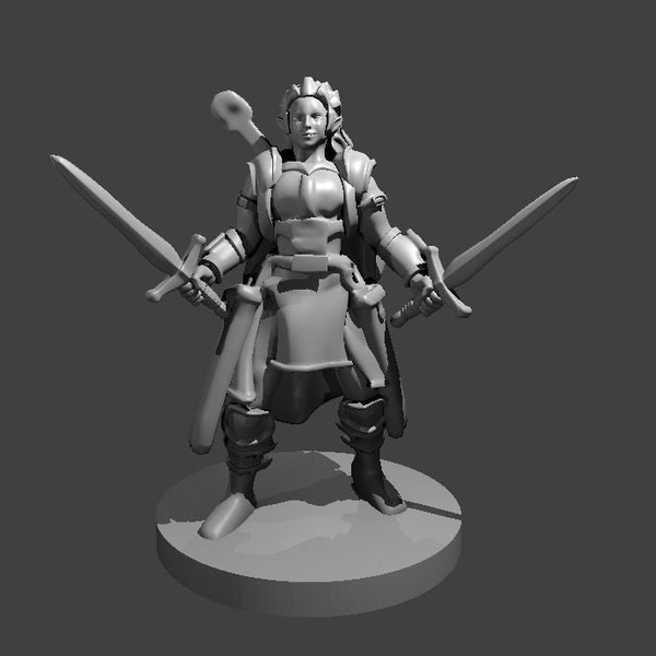 Female Half Elf Bard Miniature - Etsy