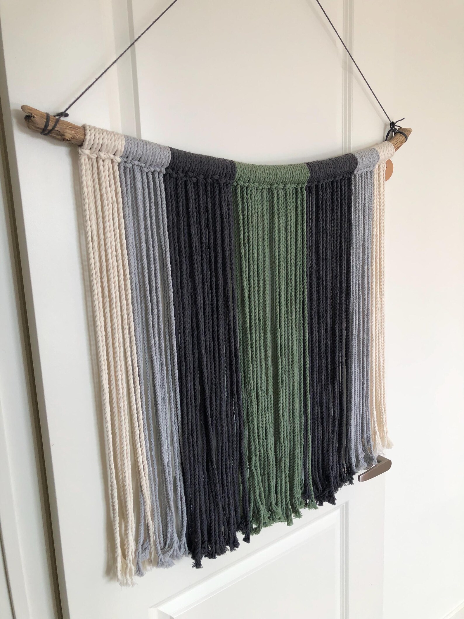 Large Macrame Wall Hanging: Color Block Bohemian Decor - Etsy