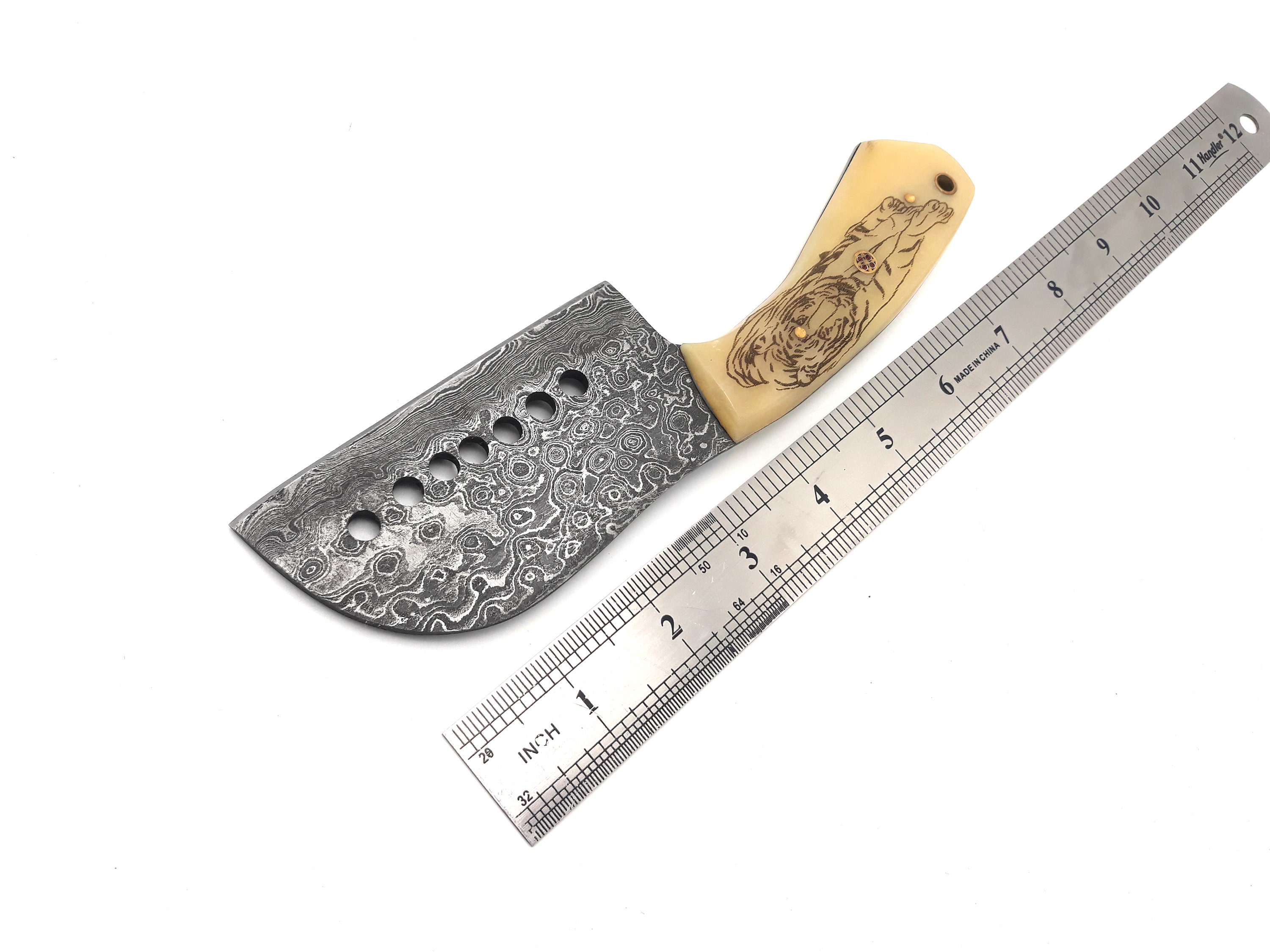 Handmade Cleaver Knife Serbian Meat Cutting Knife Full Tang Butcher ...