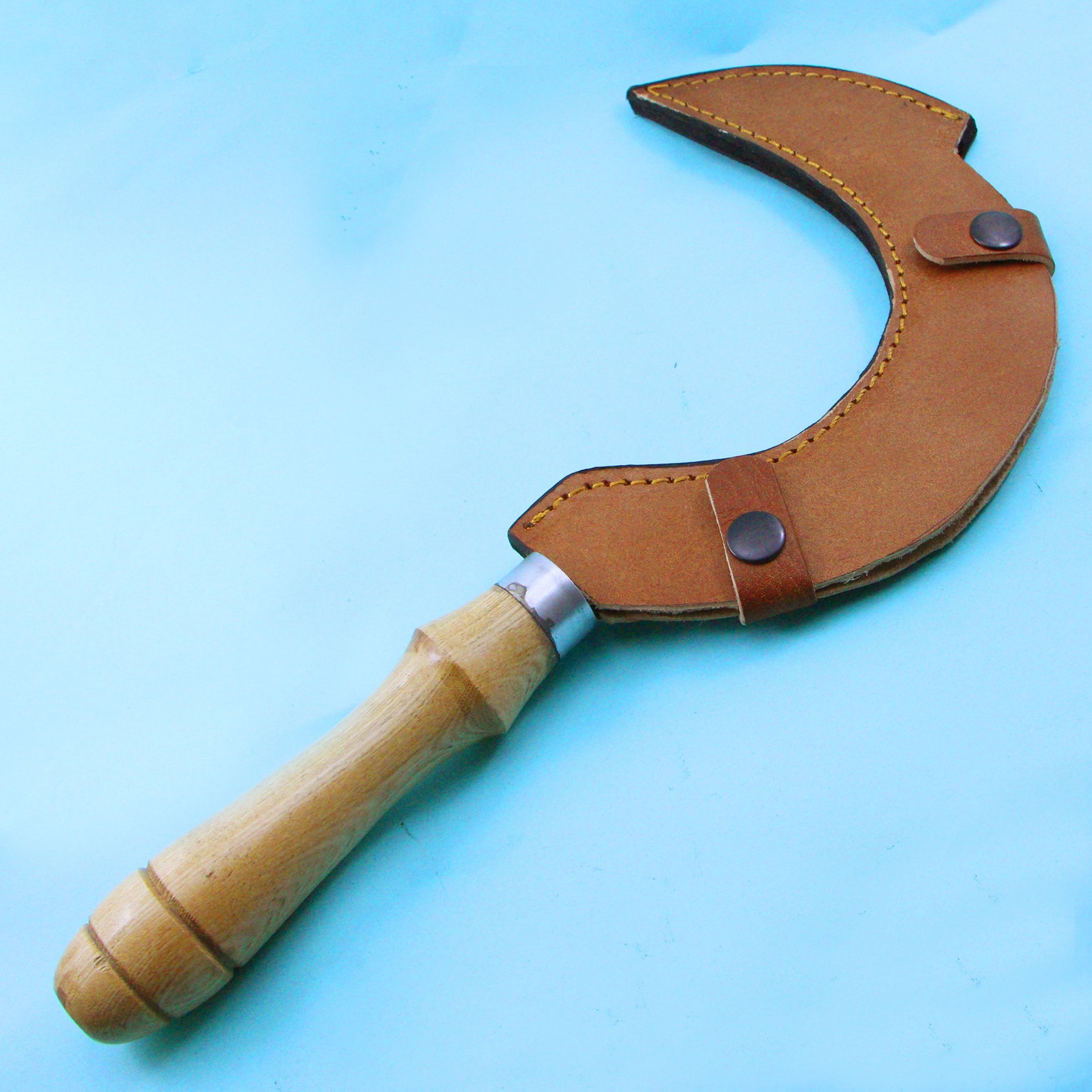 Handmade Damascus Sickle Weeder Scythe Antique Sharp Farming Hand Tool ...