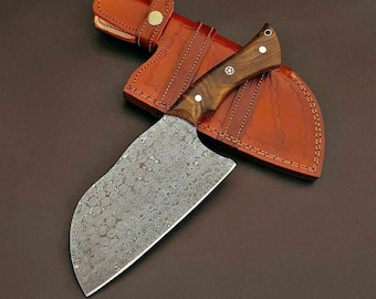 Heavy Duty Carbon Steel Cleaver Knife Premium Handmade Butcher Knife ...