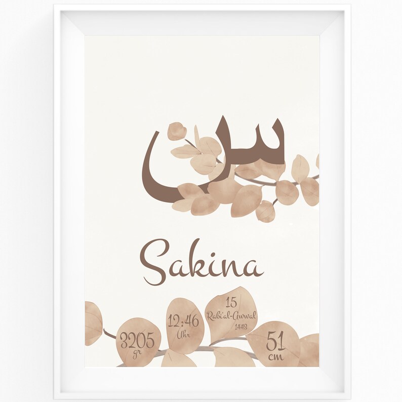 Baby Board Art Vision Arabic Pregnancy Birth Board - Etsy
