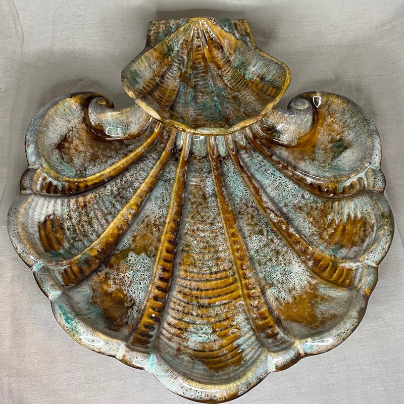 Pottery Shell Bowl - Etsy