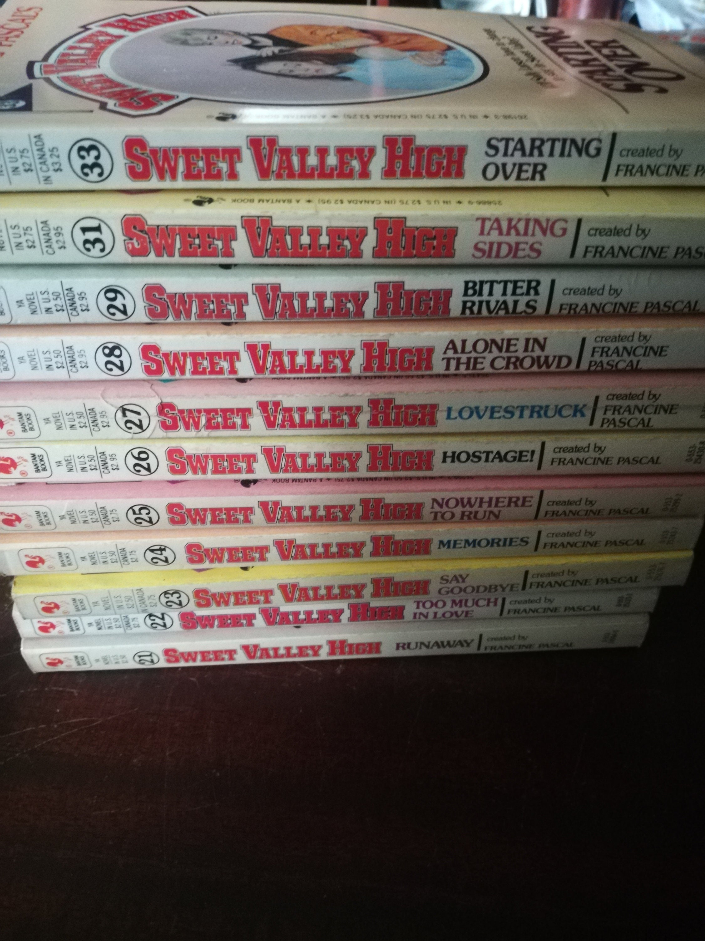 Sweet Valley High Books Collection by Francine Pascal - Etsy