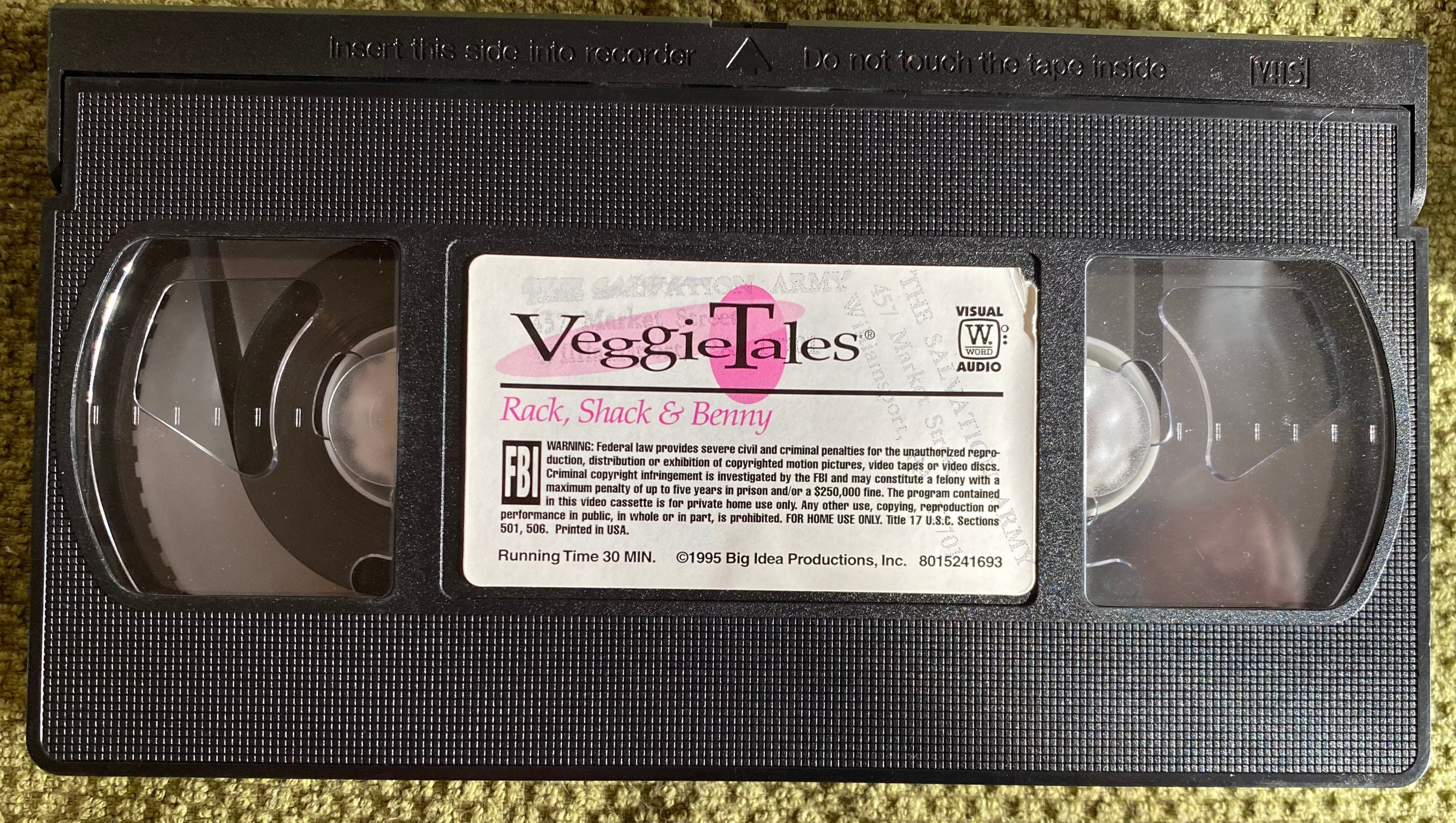 Veggietales Rack Shack And Benny Vhs Ebay