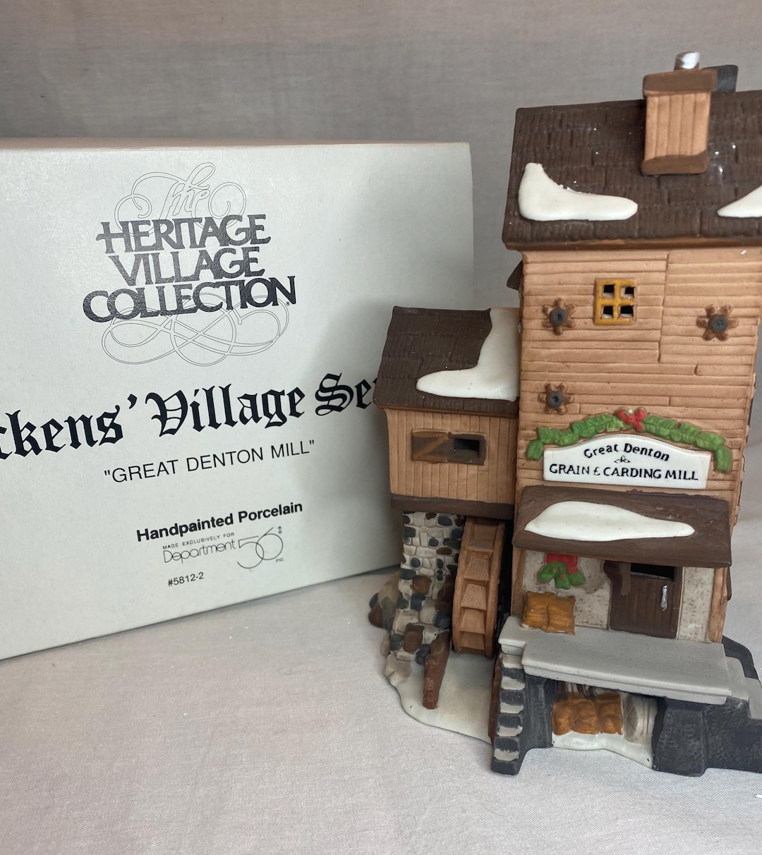 Department 56 Dickens Village Series Collection Great Denton Mill 1993 ...