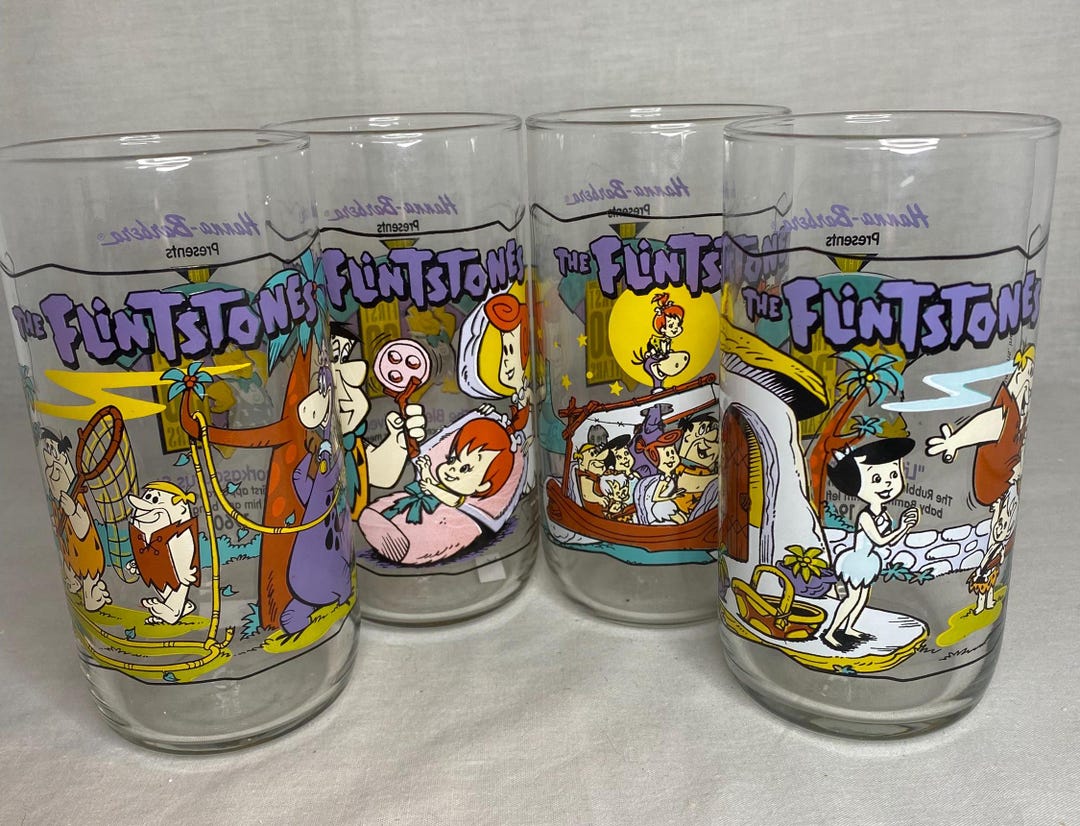 Flintstones - the First 30 Years Hardee's Glasses - Flintstones ...