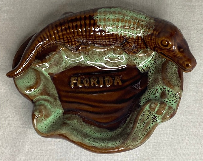 Florida Souvenir Ashtray Vintage Ashtray Alligator Ashtray - Etsy
