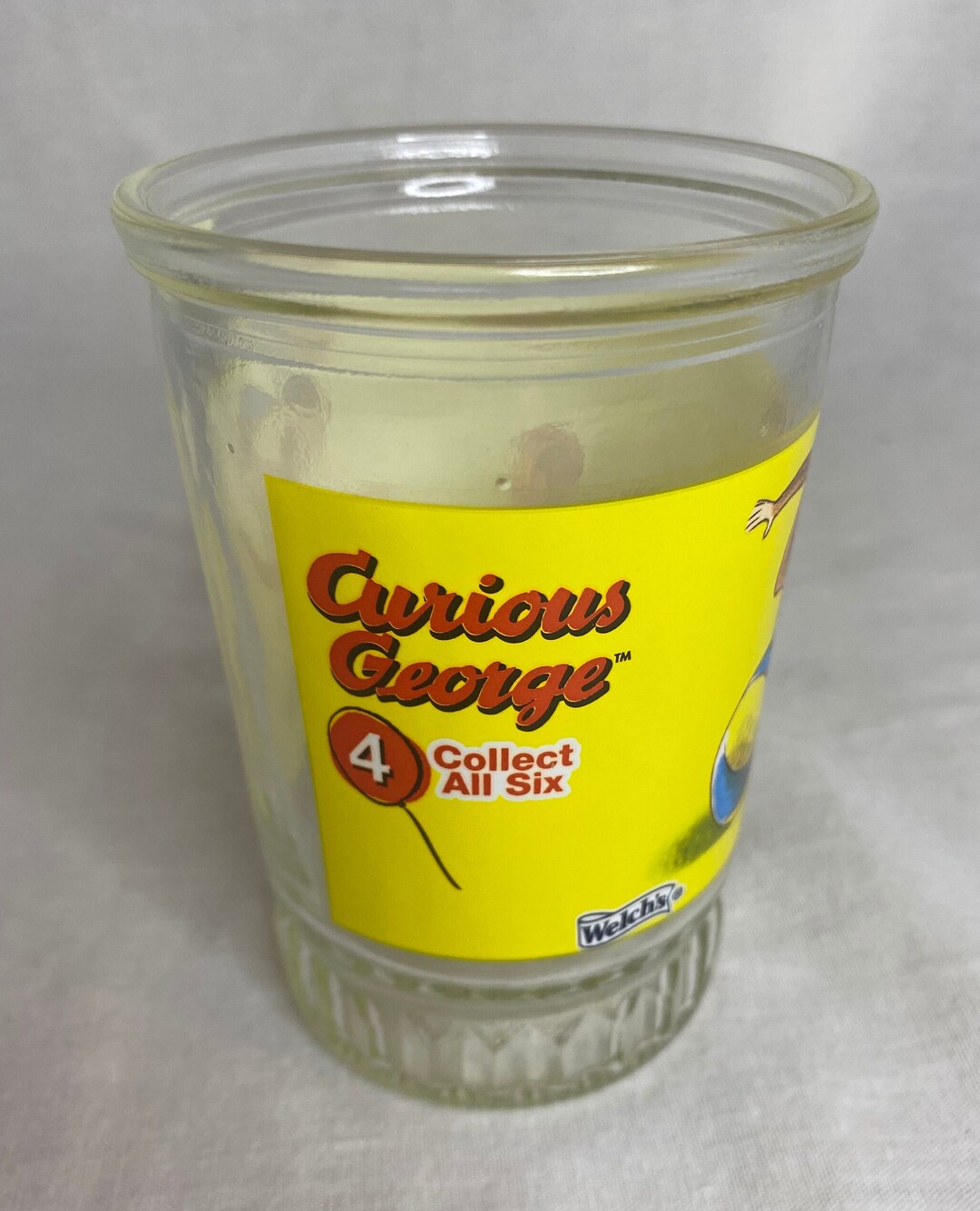 Curious George Jam Jelly Juice Jar Welch's Jelly Jam Juice Jar Cup ...