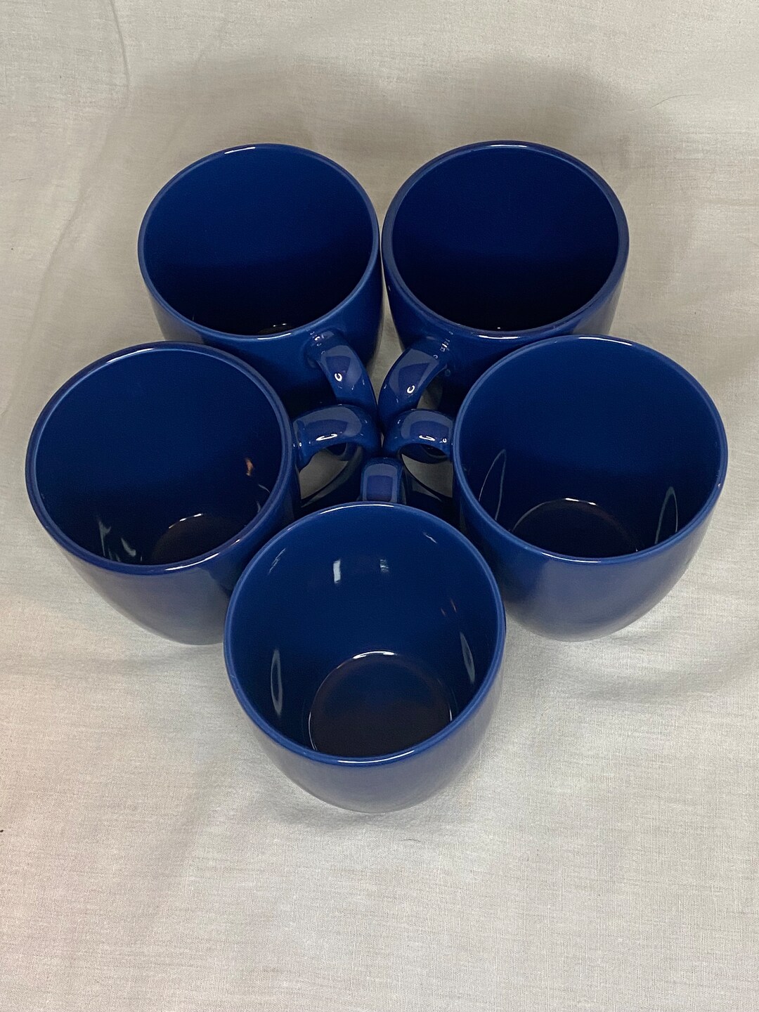 Dark Navy Blue Corelle Stoneware Coffee Tea Mug Dark Mavy Blue Coffee ...