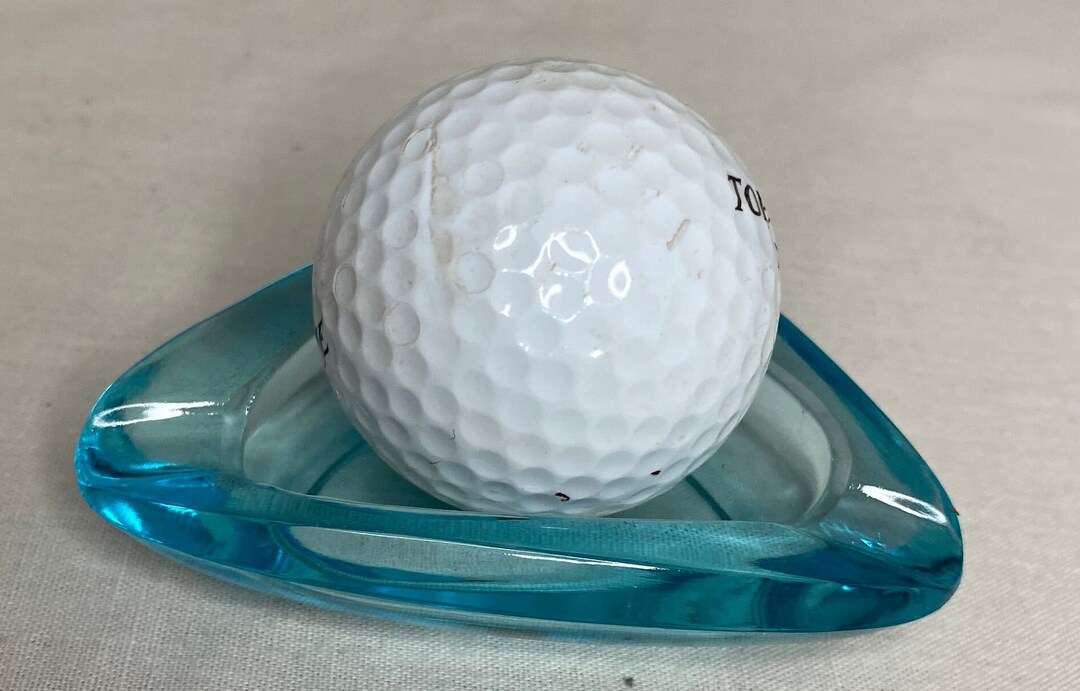 Tiny Blue Glass Triangle Ashtray - Etsy