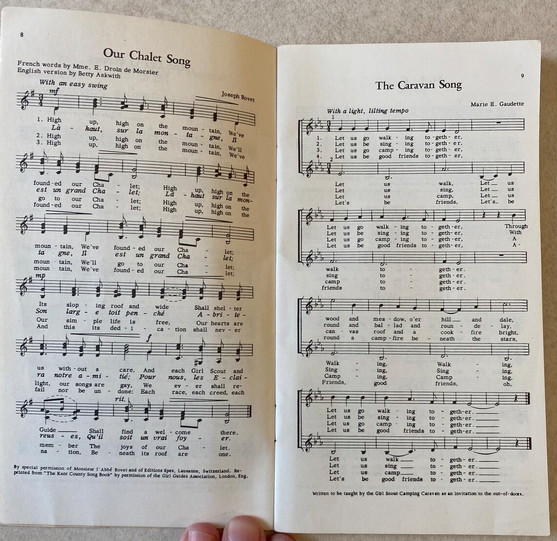 Girl Scout Pocket Song Book 1956 Printed in the U.S.A. - Etsy