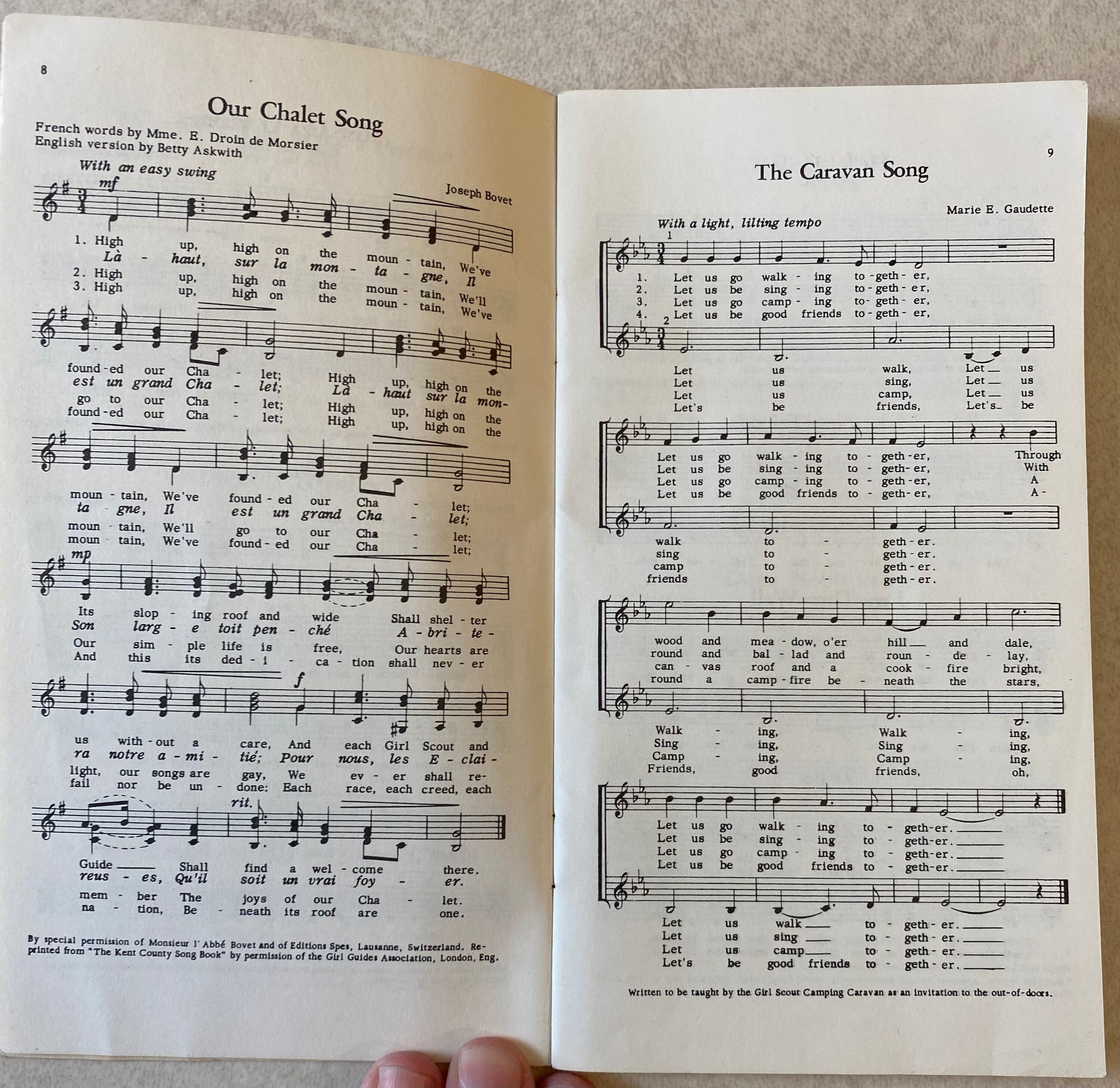 Girl Scout Pocket Song Book 1956 Printed in the U.S.A. - Etsy