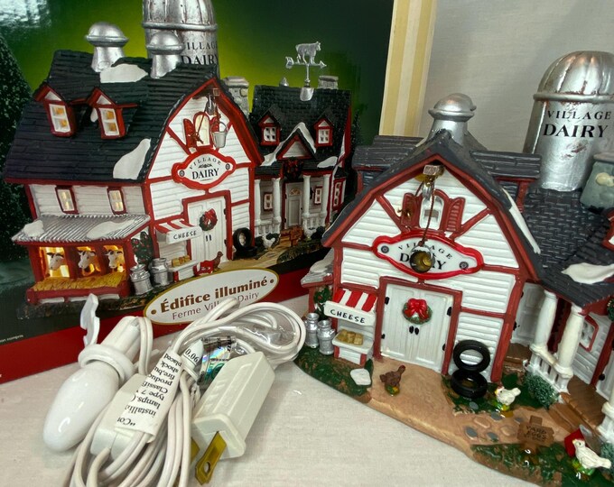 Lemax - Village Dairy Farm Barn - Village Collection Harvest Crossing ...